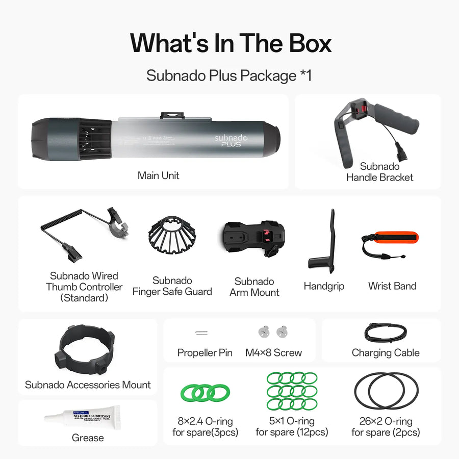 Subnado Underwater Scooter Plus | High-Power Performance Sea Scooter ...